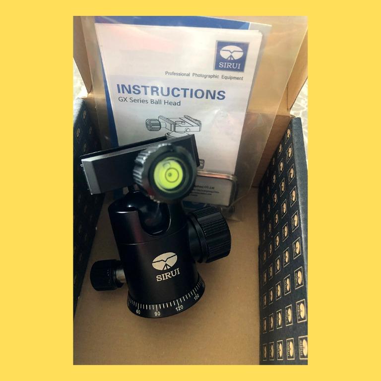 SIRUI G10X Ball Head with Box & Quick Release Plate, Photography, Photography Accessories, Other ...