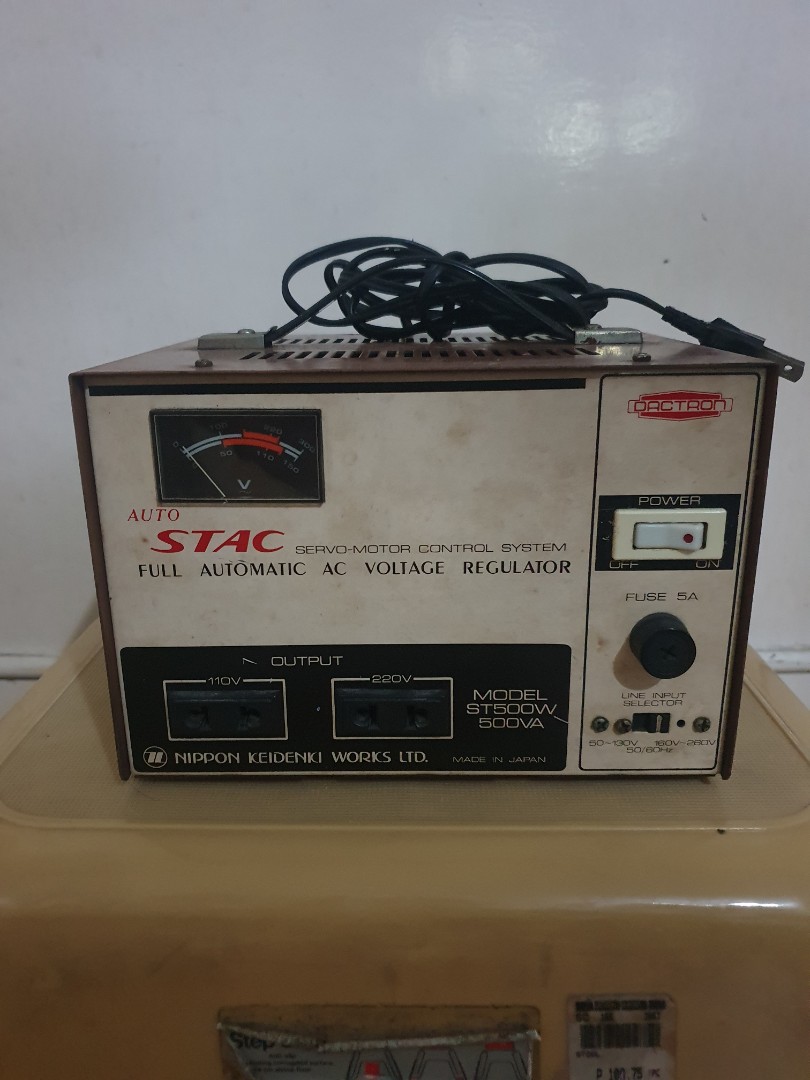 Stac Auto Voltage Regulator 500 watts, TV & Home Appliances, Other Home ...