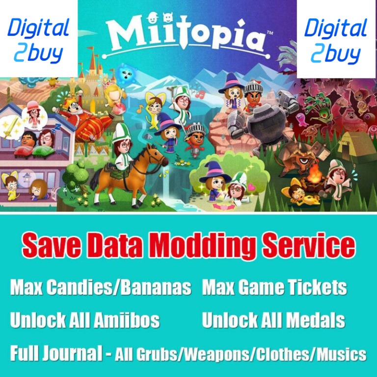 Switch Miitopia Save Data Modding, Max Candies/Bananas, All Amiibo ...