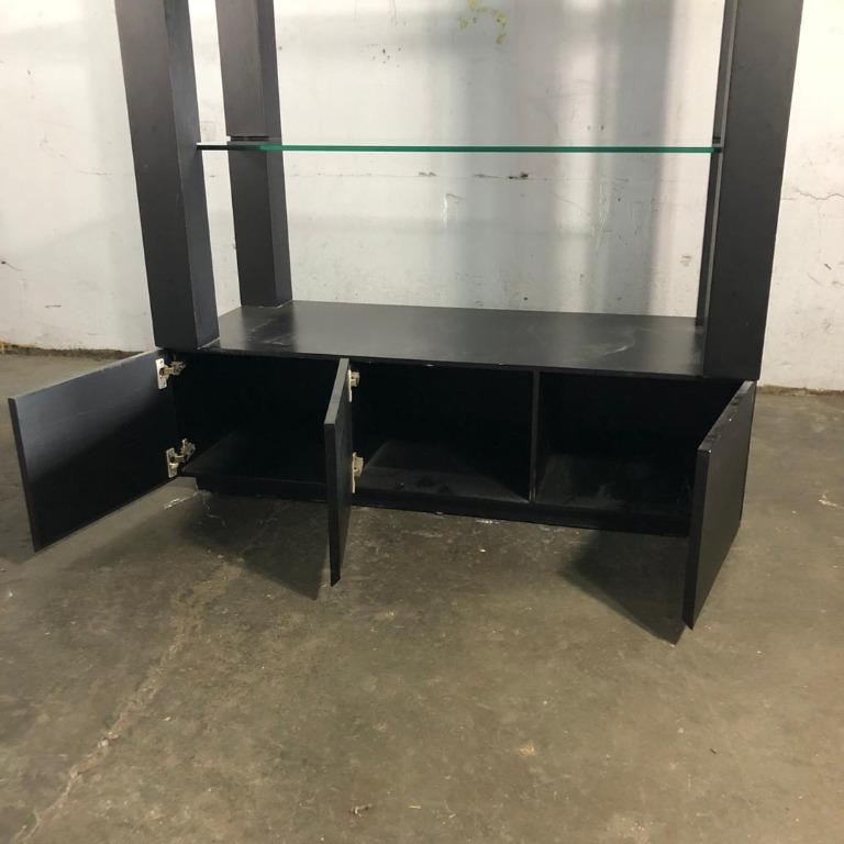 Tall Open Display Cabinet With Layer Glass, Furniture & Home Living ...