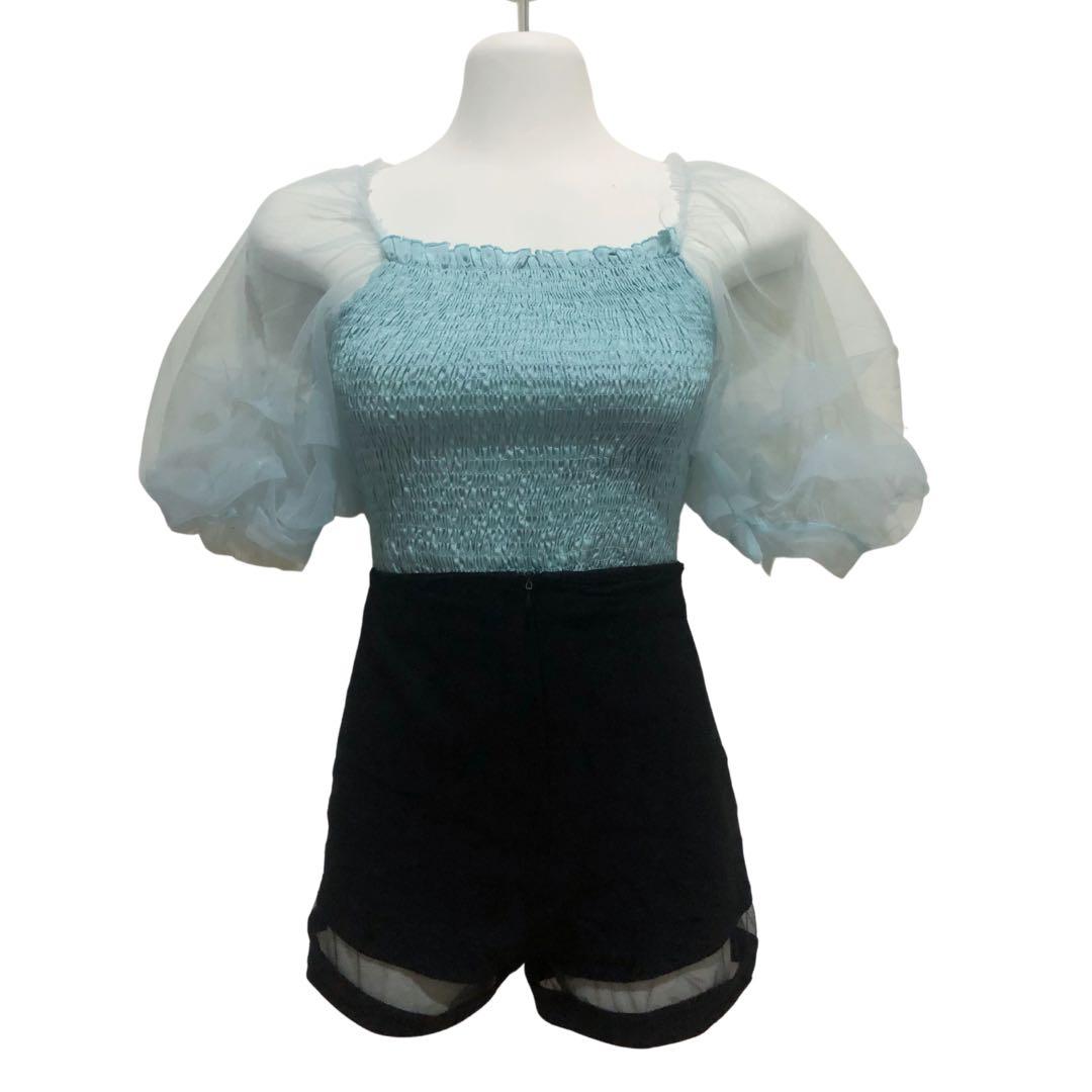 Top korea transparan, Fesyen Wanita, Pakaian Wanita, Atasan di Carousell