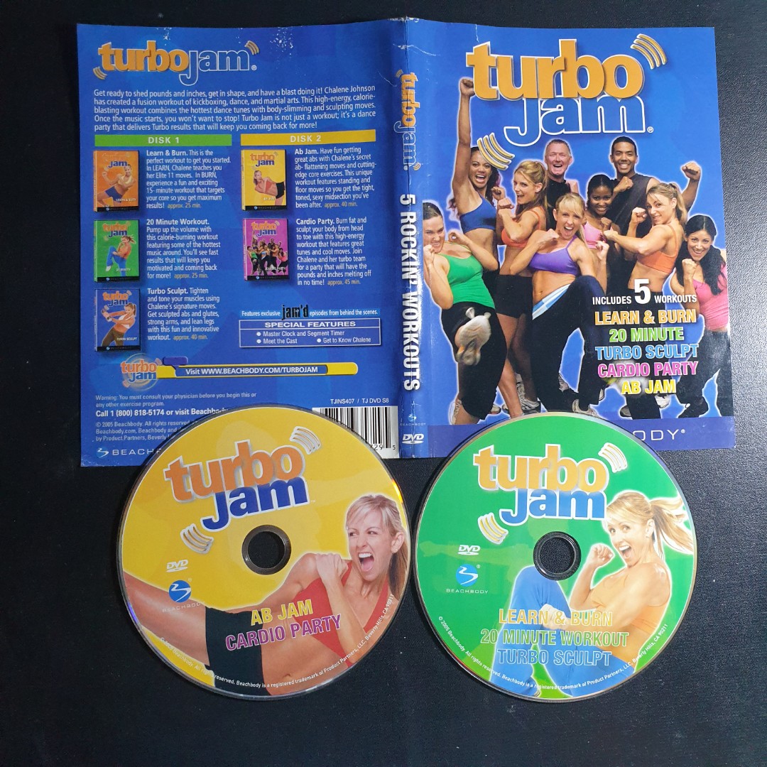 Turbo Jam Workout Original DVDs, Hobbies & Toys, Music & Media, CDs ...