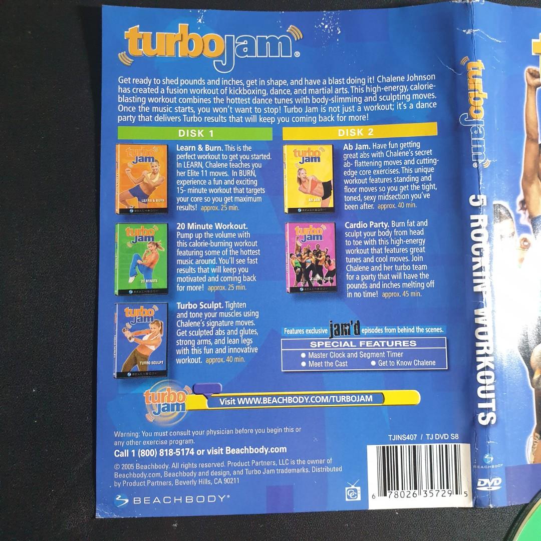 Turbo Jam Workout Original DVDs, Hobbies & Toys, Music & Media, CDs ...