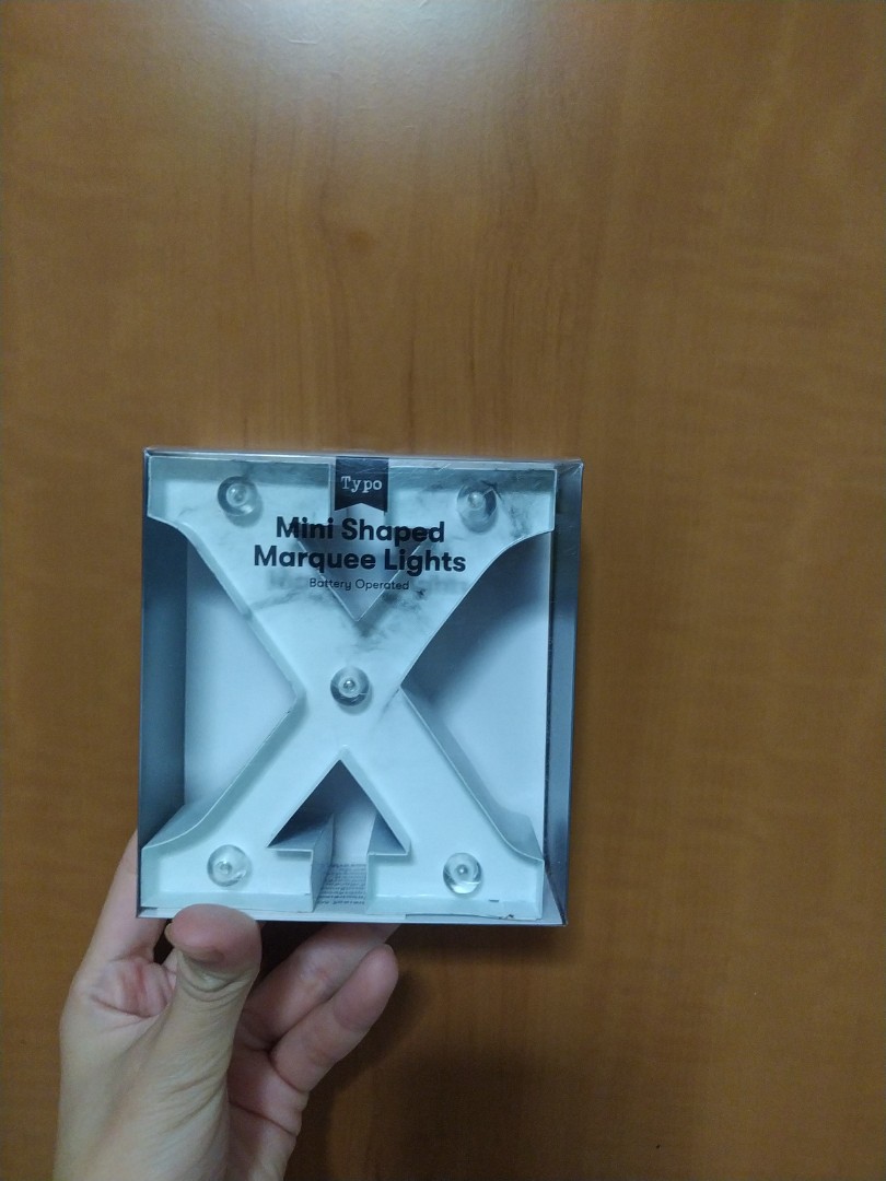 Typo mini shaped marquee lights (X), Furniture & Home Living, Lighting ...