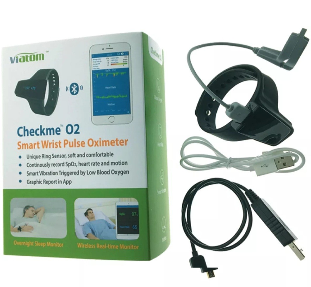 SMART WRIST PULSE OXIMETER VIATOM CHECKME 02, Health & Nutrition ...