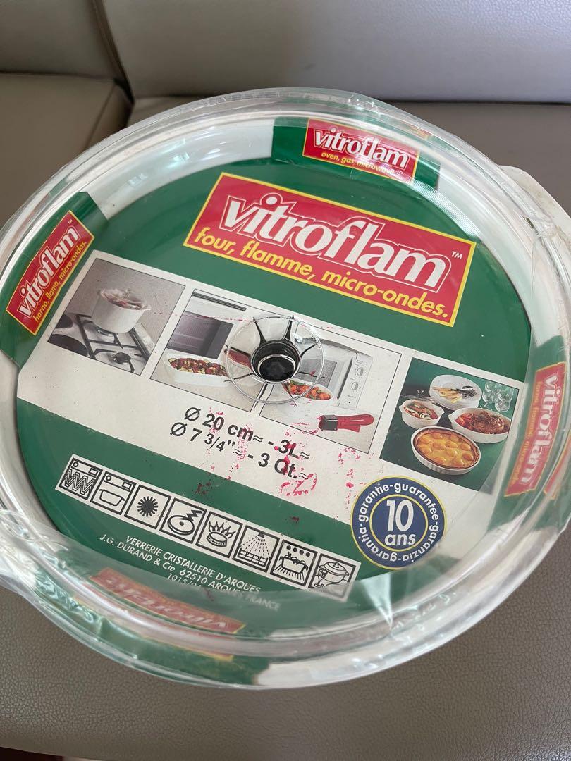 Vitroflam 20cm 3L Casserole with cover, Furniture & Home Living ...