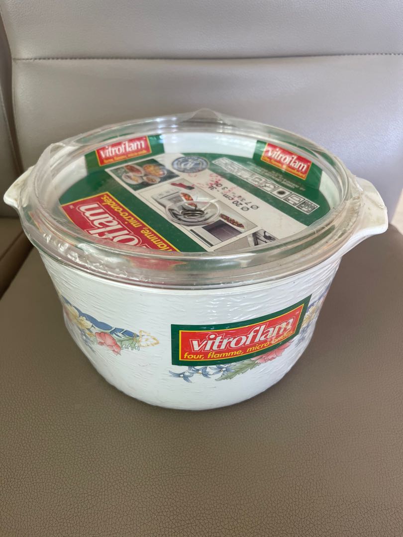 Vitroflam 20cm 3L Casserole with cover, Furniture & Home Living ...