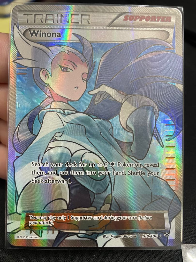 Winona Full Art Pokémon Trainer, Hobbies & Toys, Toys & Games on Carousell