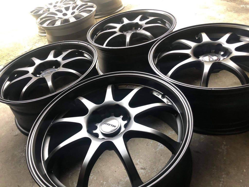 18” Rota P1 Mags 5Holes pcd 114 used newly painted for 24K, Car Parts ...