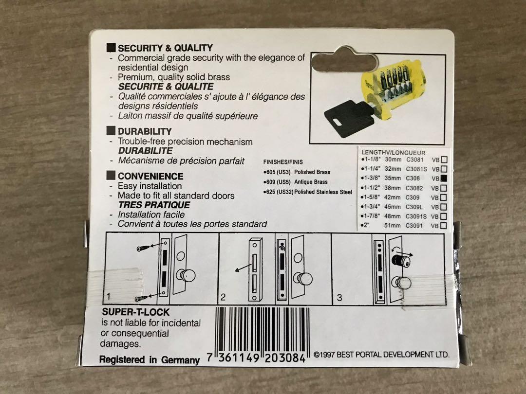 Super T Lock 大門鎖, 傢俬＆家居, 保安及門鎖 , 門鎖、門、閘 - Carousell