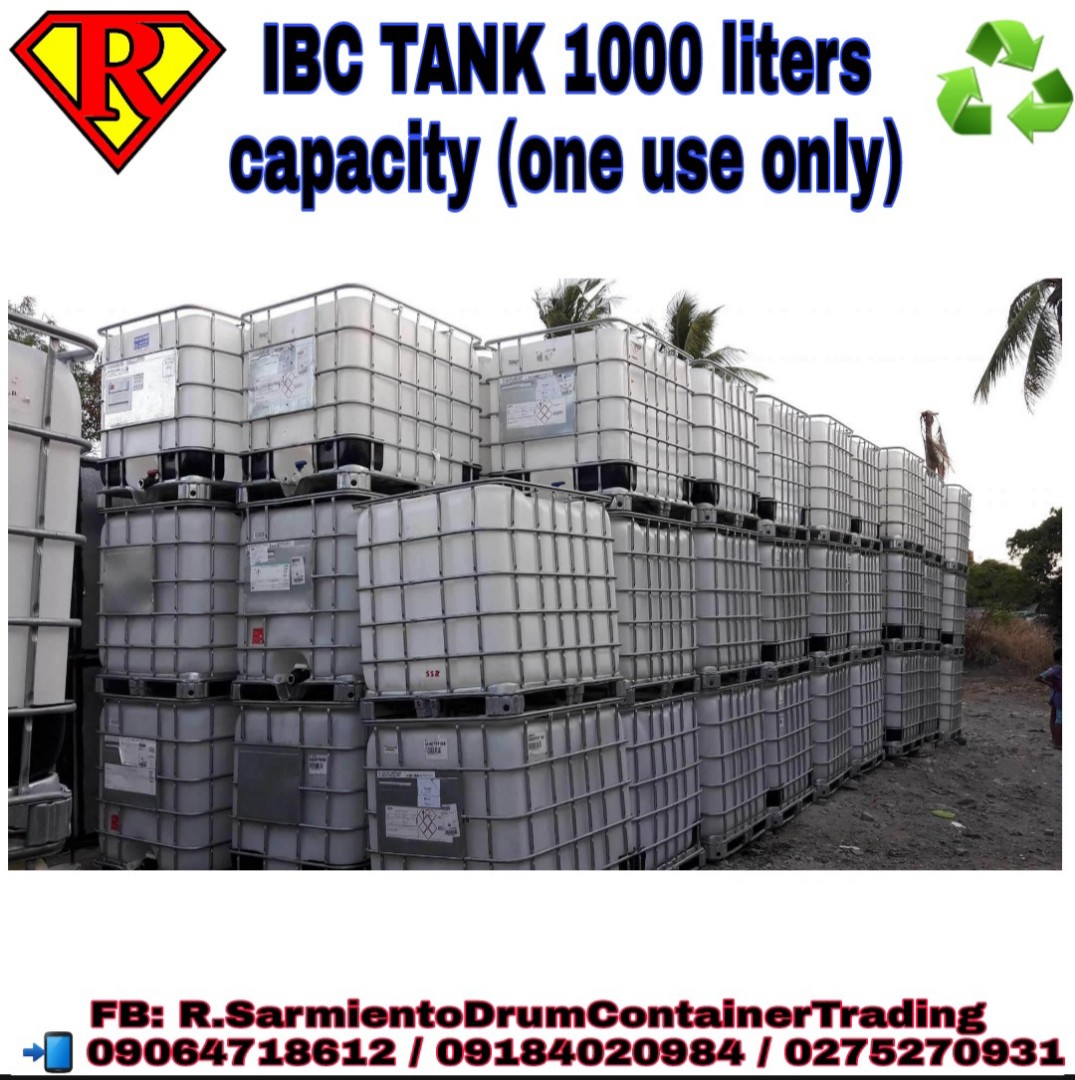 ♻️ IBC TANK 1000 LITERS FOR SALE (USED), Commercial & Industrial ...