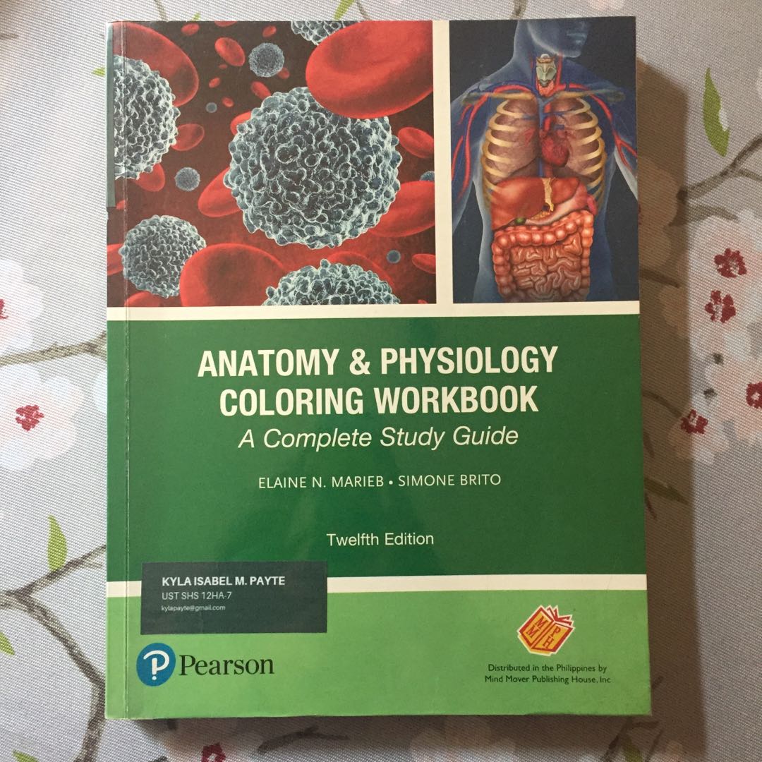 Anatomy Physiology Coloring Workbook Twelfth Edition Hobbies Anatomy Physiology Coloring Workbook Twelfth Edition Hobbies