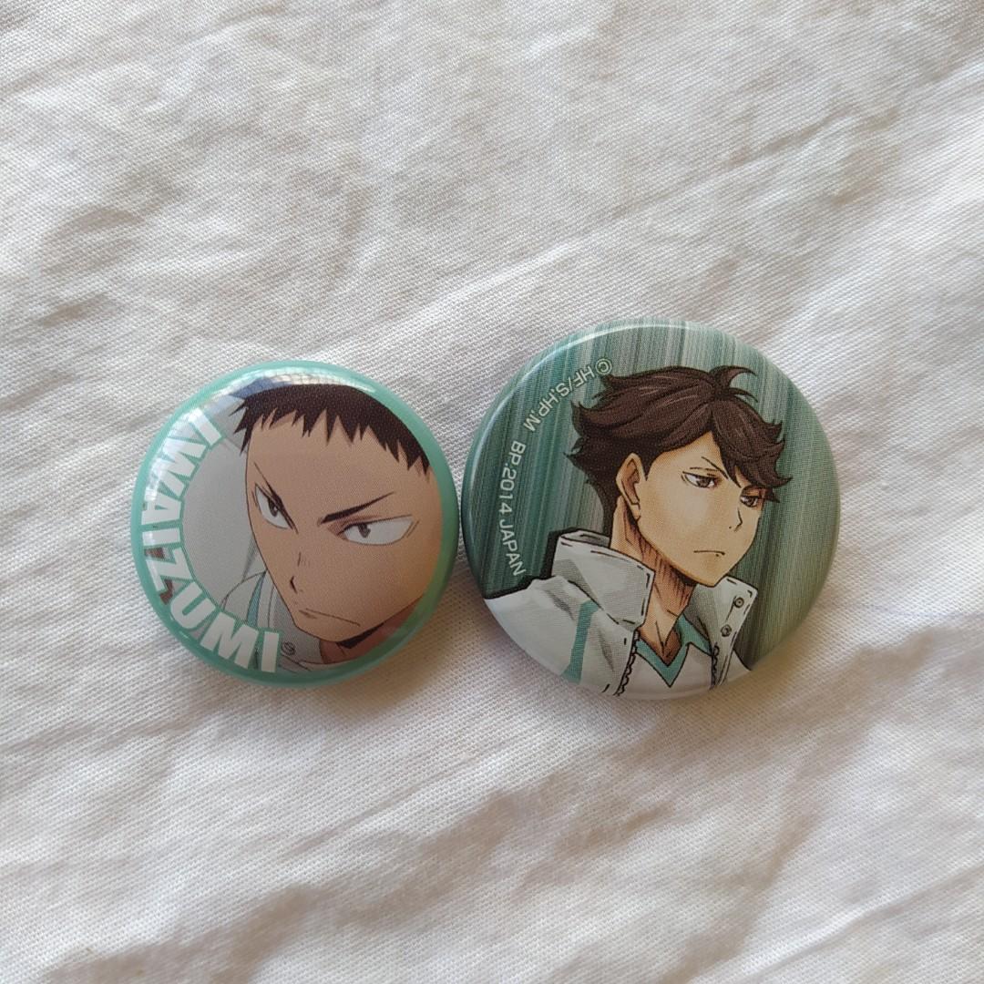 Anime Pins Haikyuu, AOT, Kimetsu, Hobbies & Toys, Toys & Games on Carousell