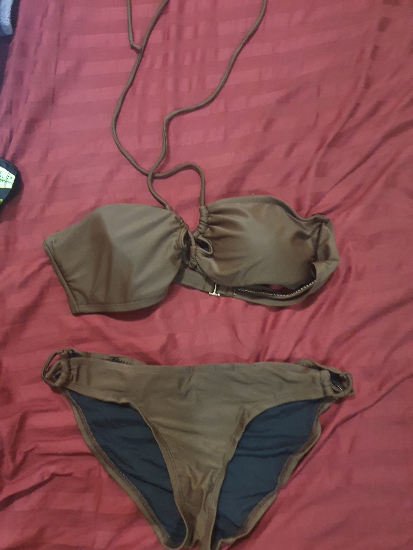 Brown bikini, Women's Fashion, Swimwear, Bikinis & Swimsuits on Carousell