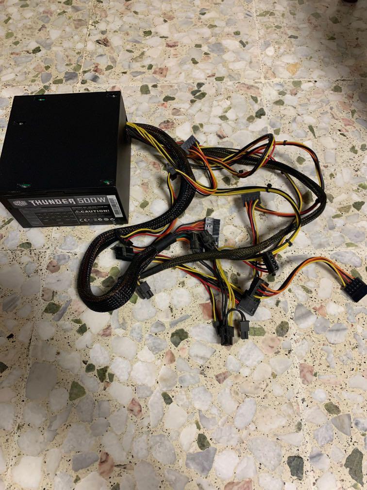Cooler Master Thunder 500W PSU, Computers & Tech, Parts & Accessories ...