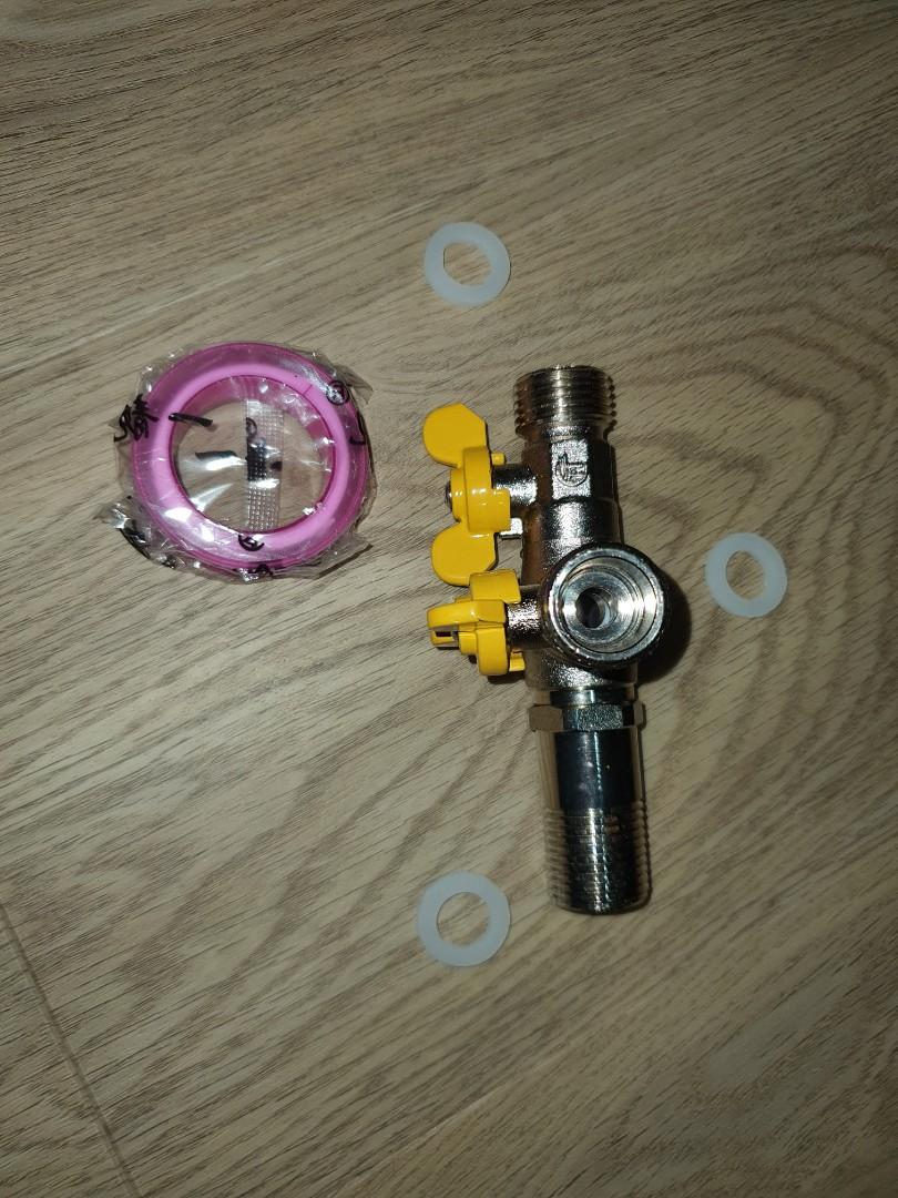 Copper Two-way Water Splitter Valve, Furniture & Home Living, Gardening ...