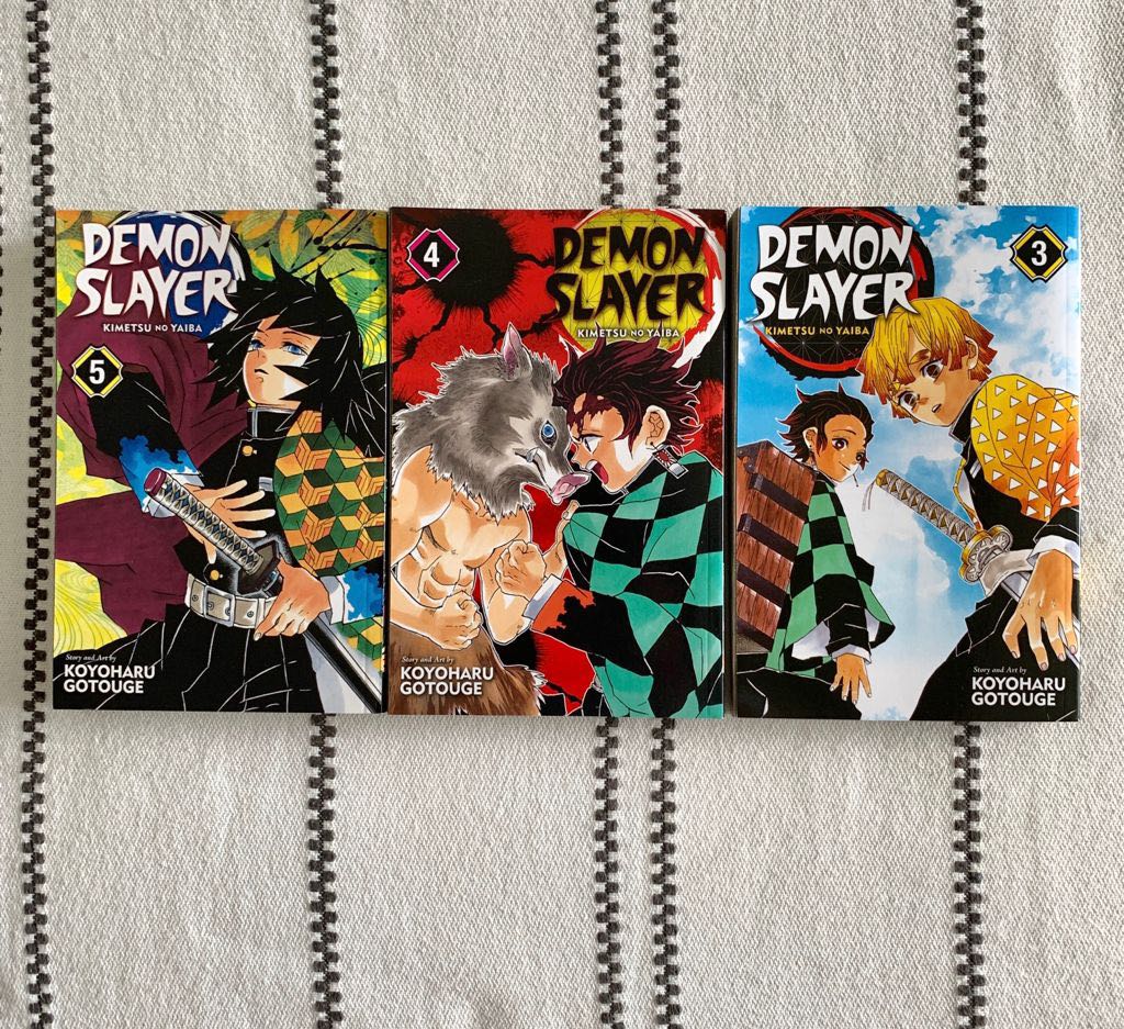 demon slayer vol 3-5, Hobbies & Toys, Books & Magazines, Comics & Manga ...