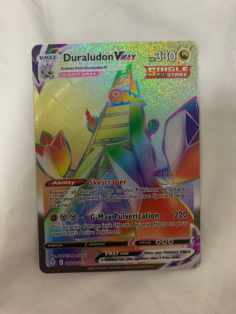 Duraludon Vmax Rainbow Rare 219/203 SR, Hobbies & Toys, Memorabilia ...