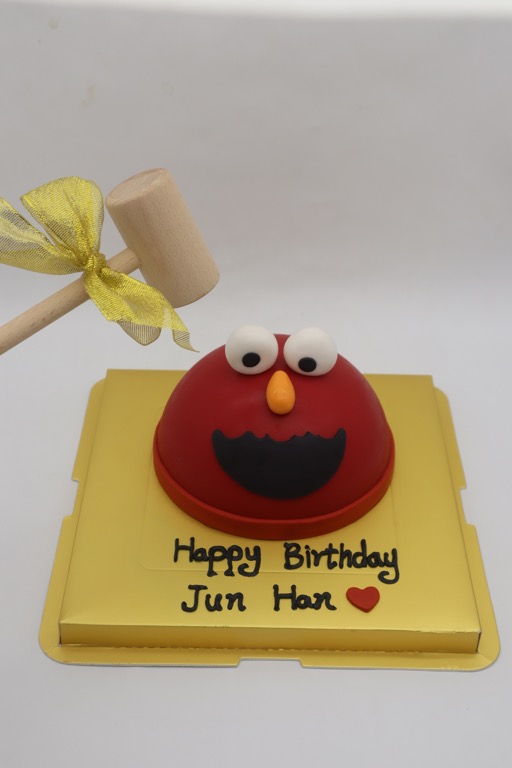 Elmo Chocolate bombshell piñata, Food & Drinks, Homemade Bakes on Carousell