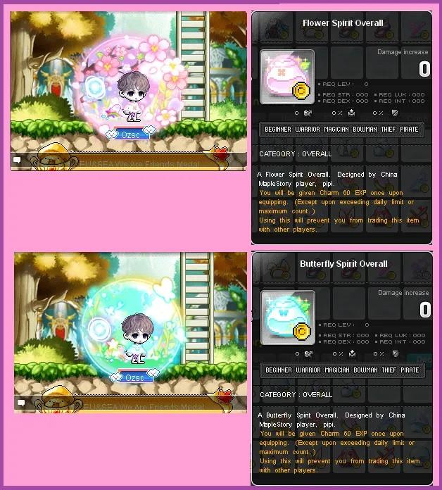 Flower Spirit Overall & Butterfly Spirit Overall Maplesea Aquila, Video ...