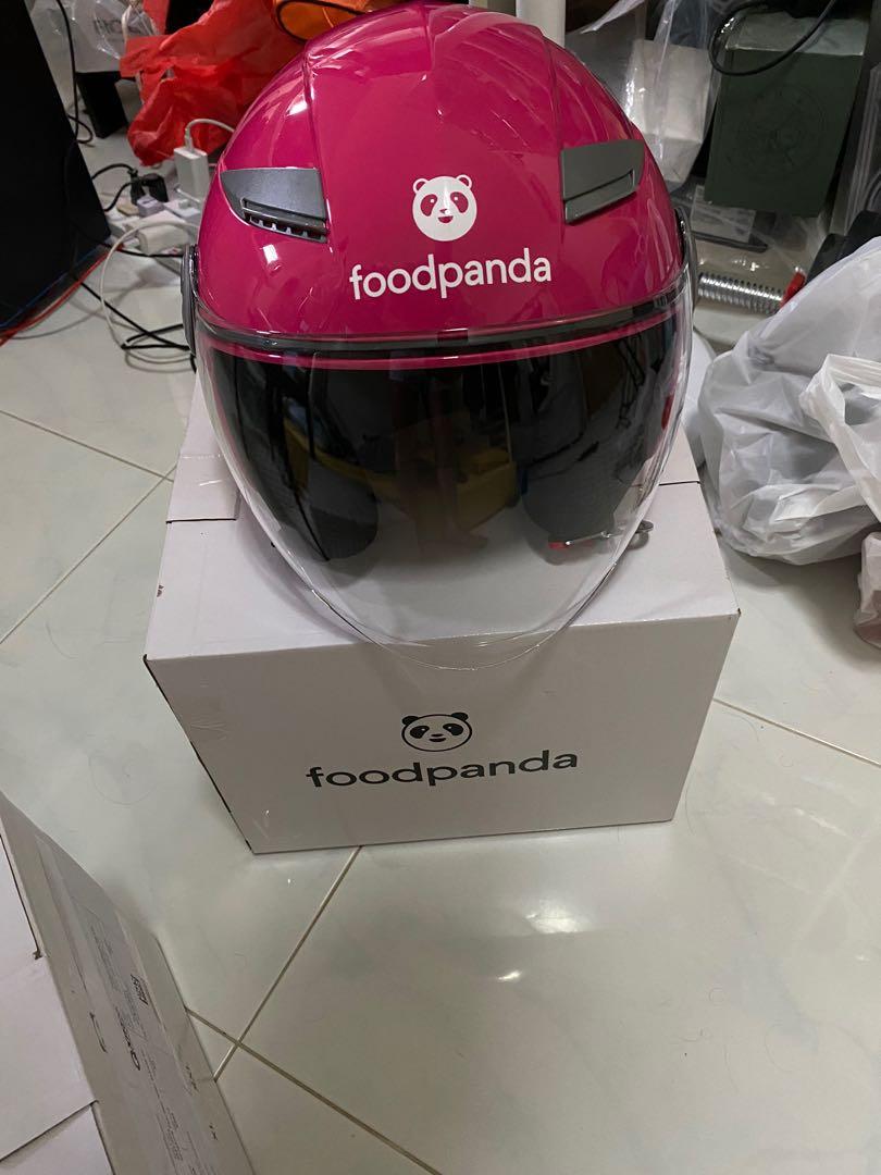 Foodpanda Helmet, Motorcycles, Motorcycle Apparel on Carousell