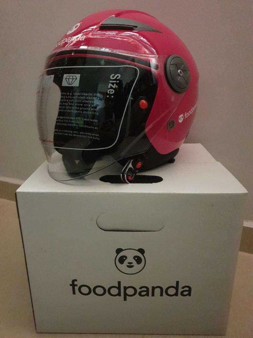 Foodpanda helmet - M, Motorcycles, Motorcycle Apparel on Carousell