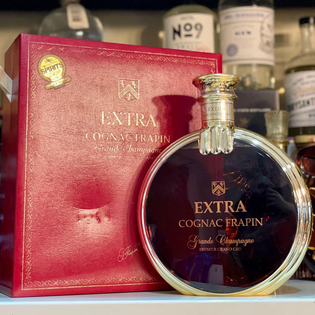 Frapin EXTRA XO Cognac Gold with box 700ml, Food & Drinks, Beverages on Carousell
