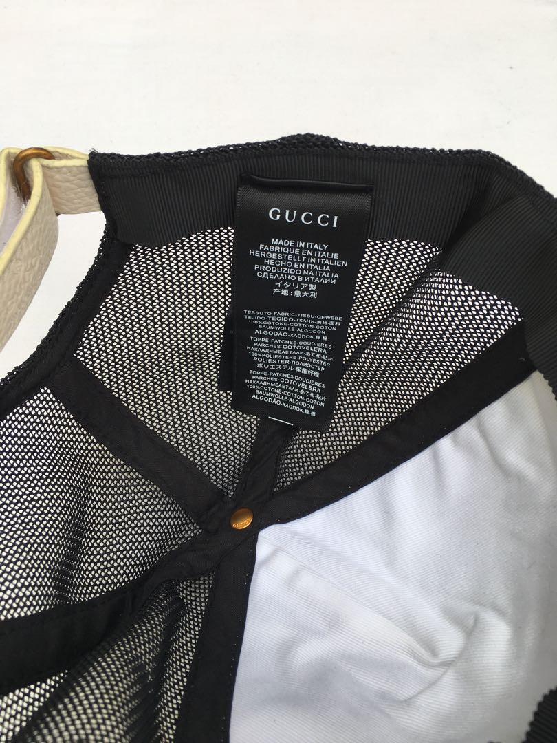 Gucci Fake Logo Trucker Hat, Men's Fashion, Watches & Accessories, Caps ...