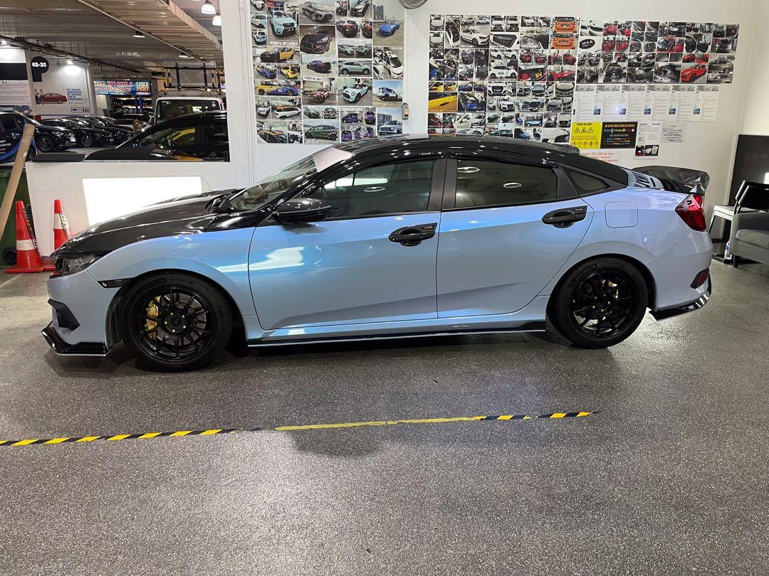Honda Civic FC half cut design sticker wrap, Car Accessories ...