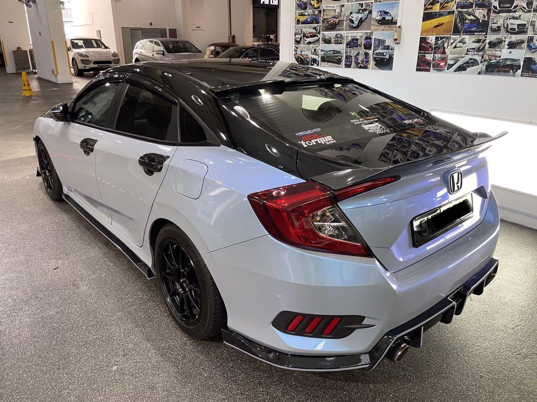 Honda Civic FC half cut design sticker wrap, Car Accessories ...