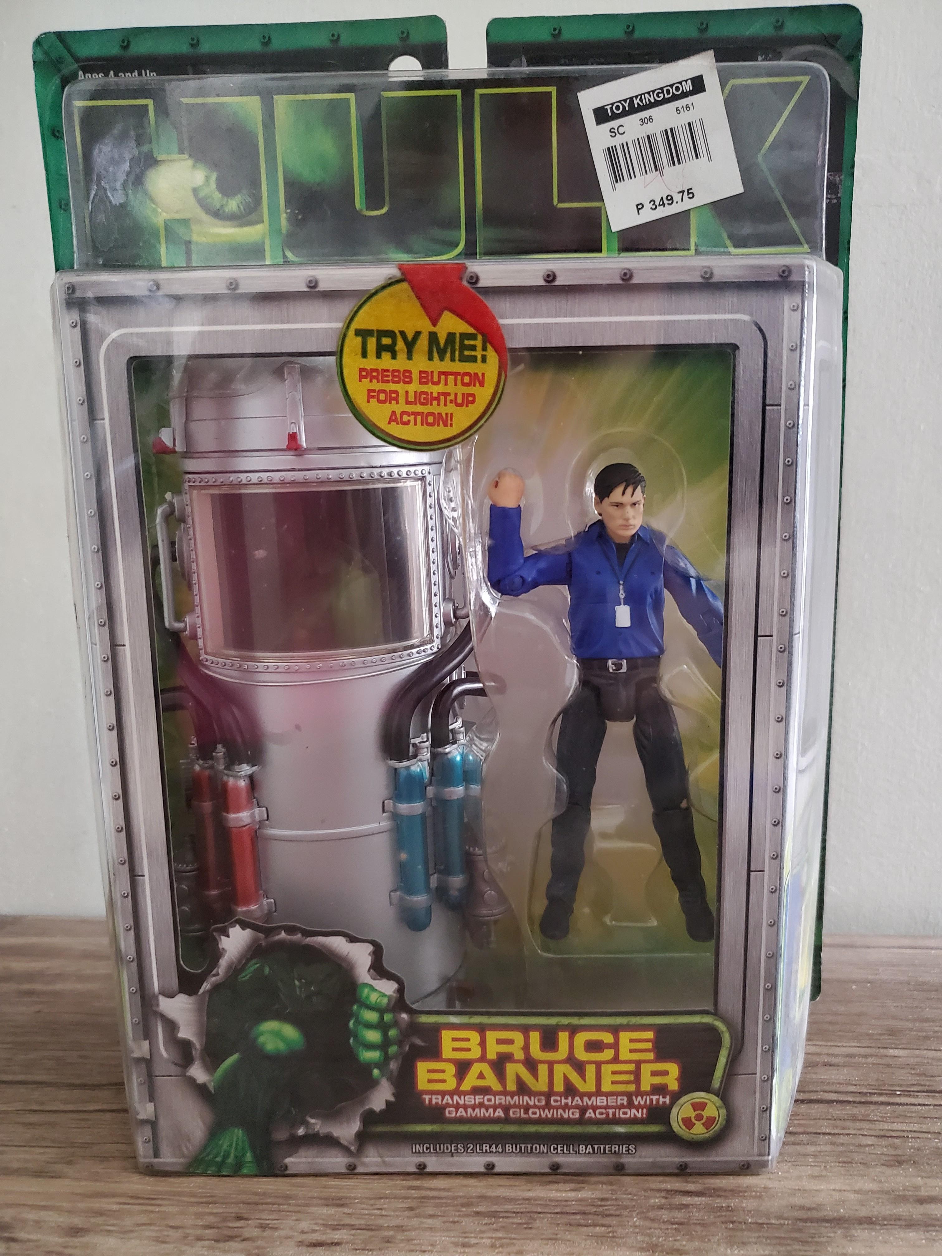 Brand New Sealed Hulk Bruce Banner Incredible Hulk Transforming Chamber ...