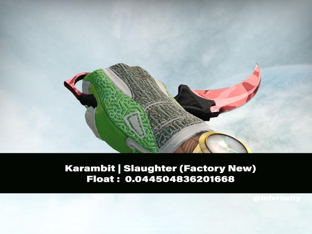 Karambit Slaughter FN CSGO SKINS KNIVES, Video Gaming, Gaming ...
