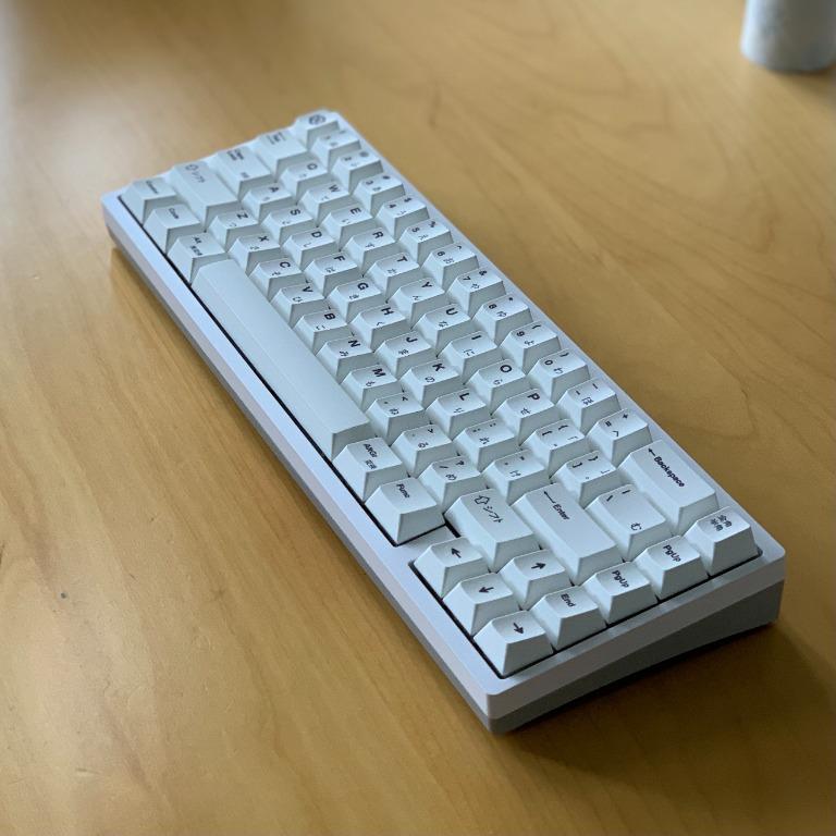 KBD67 Lite R2 White/Grey Fully Built Custom Keyboard, Computers & Tech ...