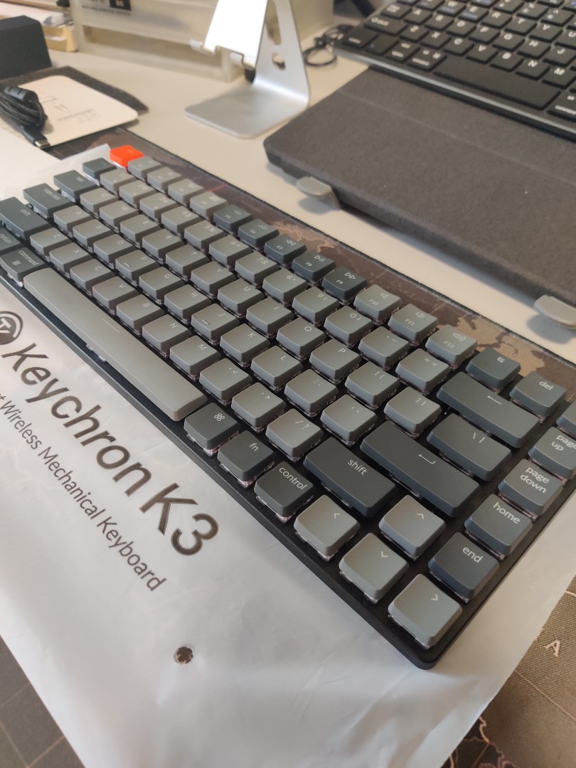 Keychron K3 RGB wireless mechanical keyboard red switch, Computers ...