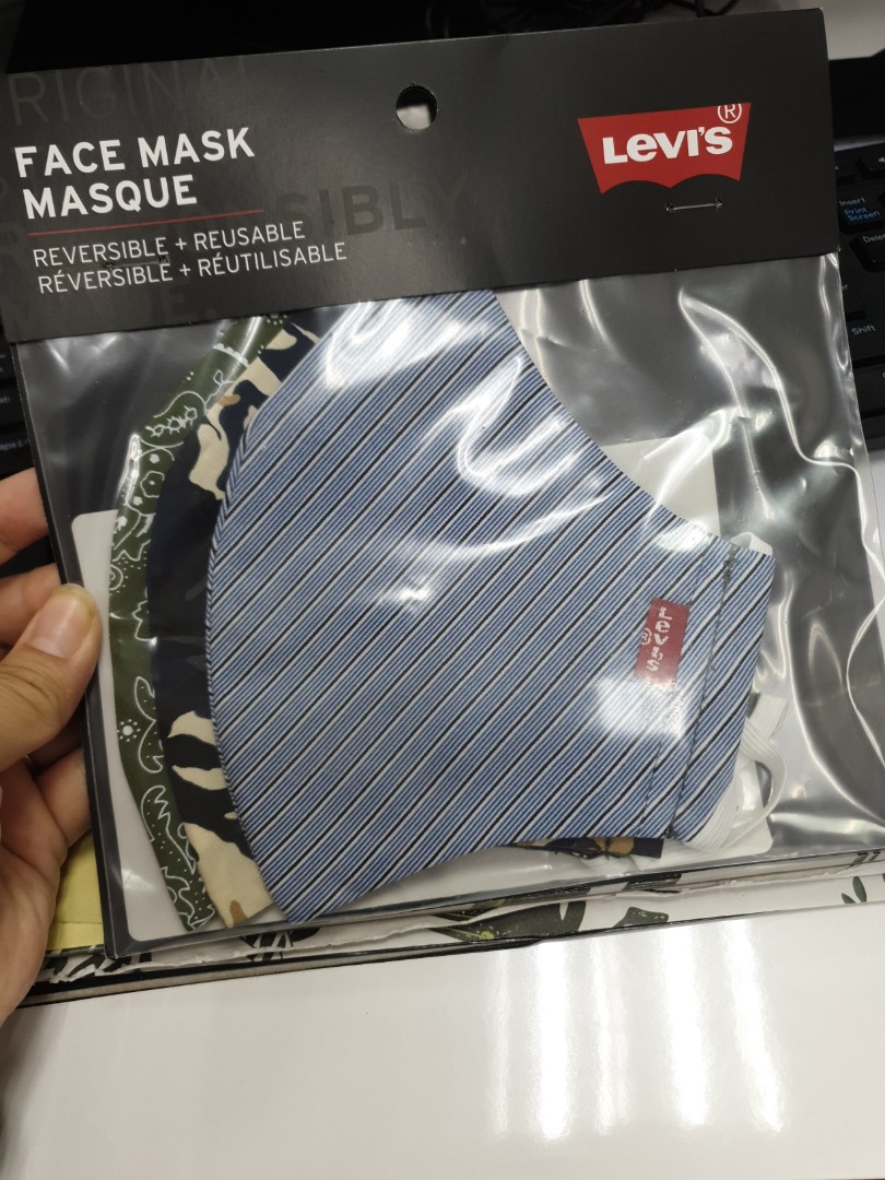 Levis face mask reusable., Men's Fashion, Activewear on Carousell