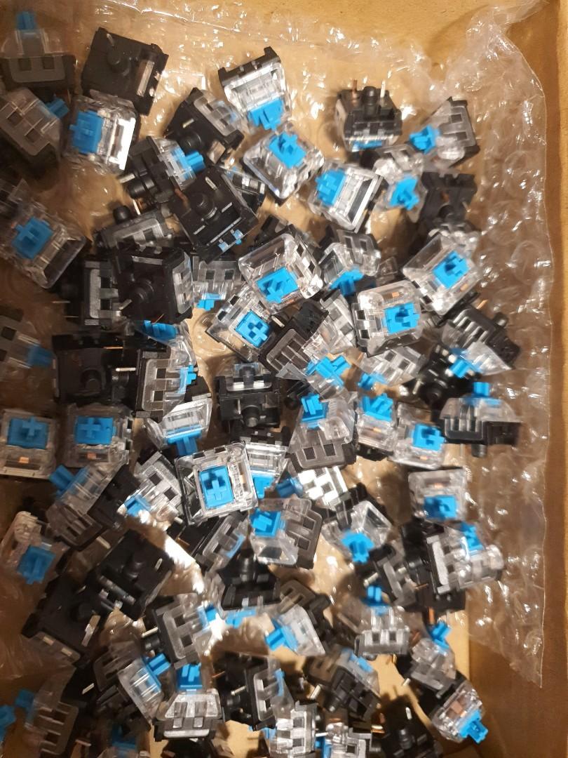 Logitech GX BLUE Clicky switches (87 pcs), Computers & Tech, Parts ...