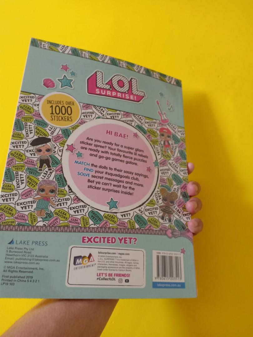 LOL Surprise! Sticker book, Hobbies & Toys, Books & Magazines, Children ...