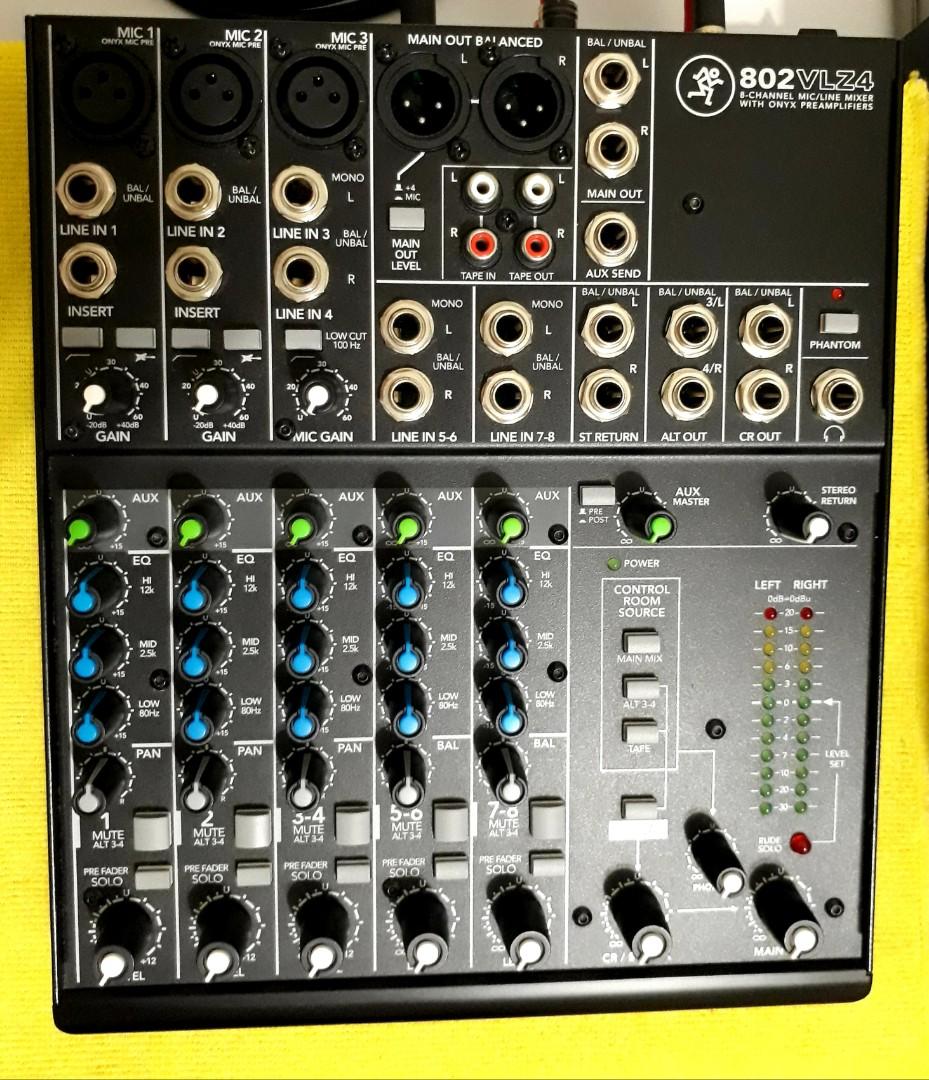 Mackie 802-VLZ4 Mixer, Audio, Microphones on Carousell