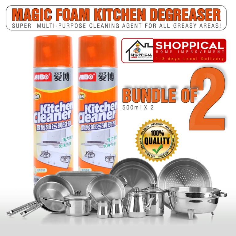Everyday Magic Foam Bundle Super Kitchen Household Degreaser Removes ...