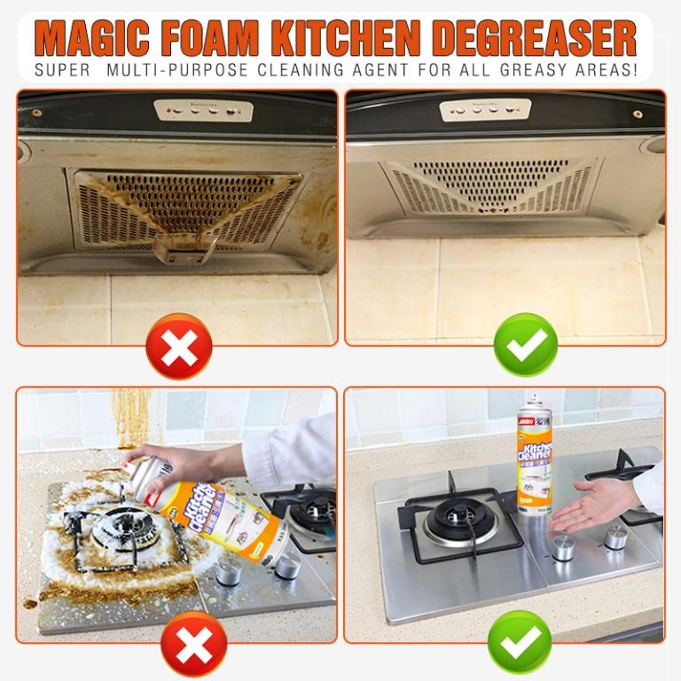 Everyday Magic Foam Bundle Super Kitchen Household Degreaser Removes ...