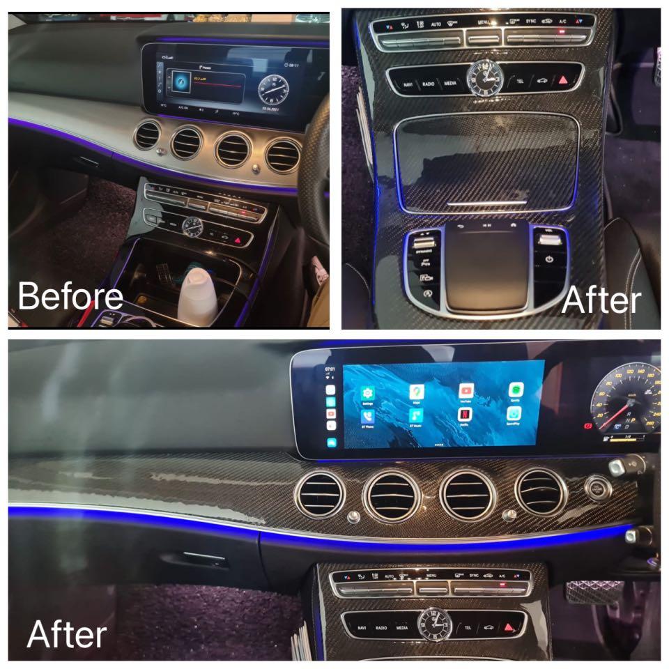 Mercedes Right Hand Drive Carbon Fiber Aircon consoles, Center console ...