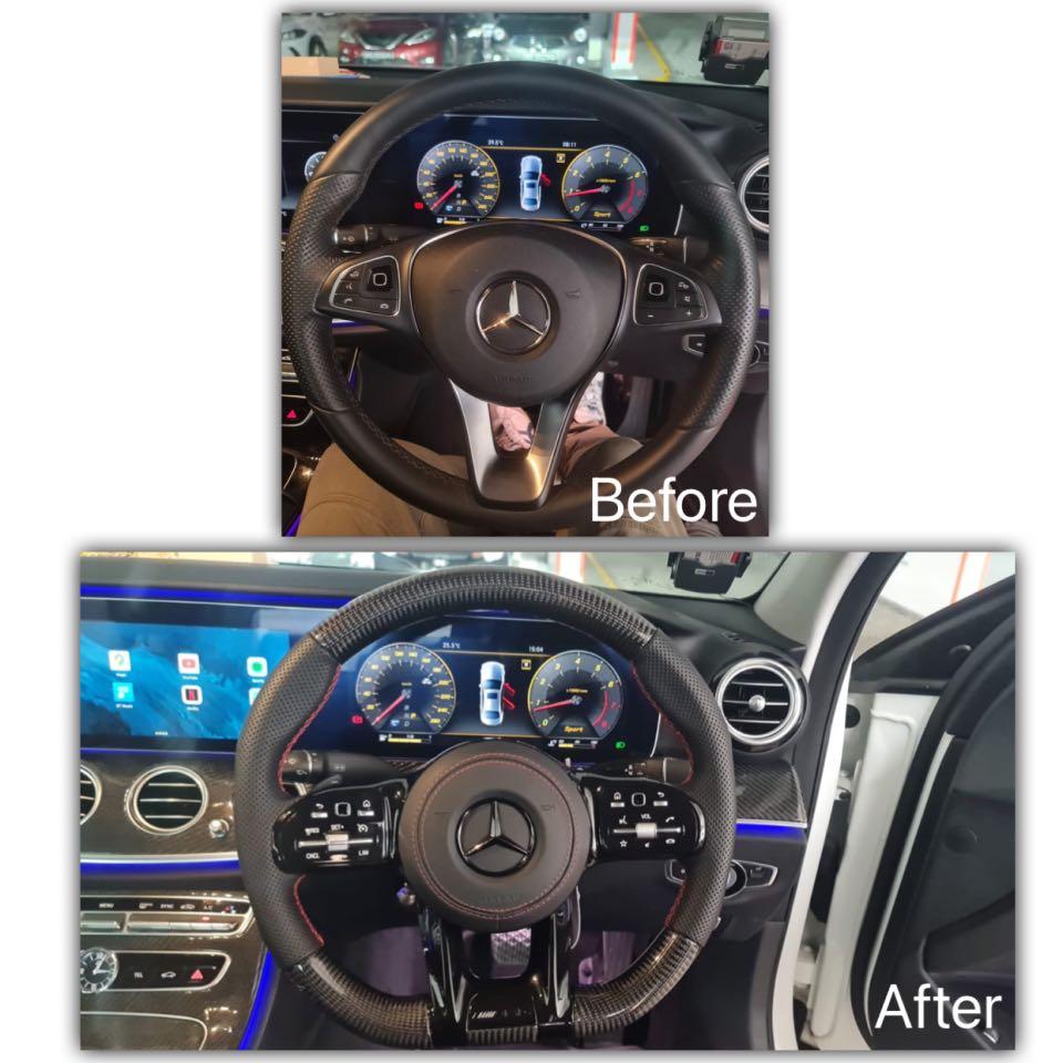 Mercedes Right Hand Drive Carbon Fiber Aircon consoles, Center console ...