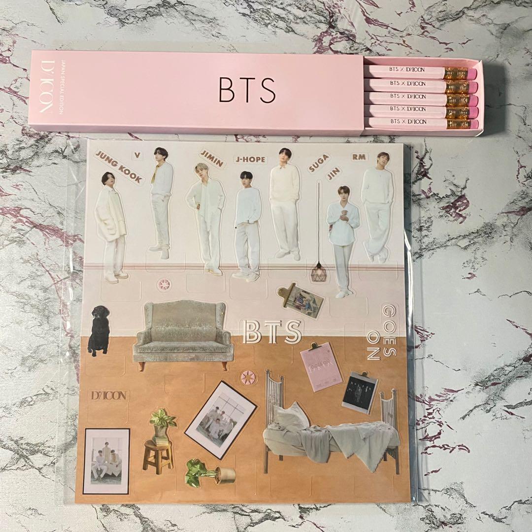BTS DICON JAPAN SPECIAL EDITION Pencil Set + Pop-up Mini Diorama ...