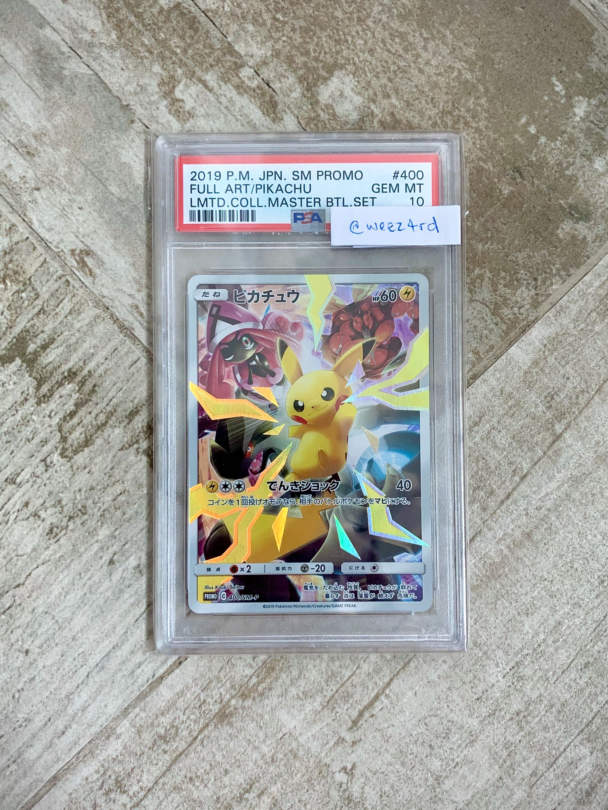 POKEMON FA Pikachu Master Battle 400 PSA 10, Hobbies & Toys, Toys ...