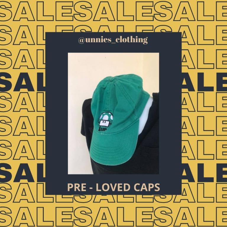 PRE - LOVED Green Super Mario Cap, Men's Fashion, Watches & Accessories ...