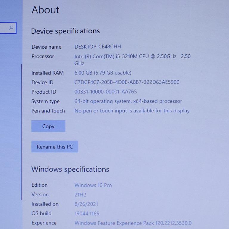 Samsung Core i5 3rd gen 15.6" Laptop (i5-3210M, 6GB Ram, 240GB SSD ...