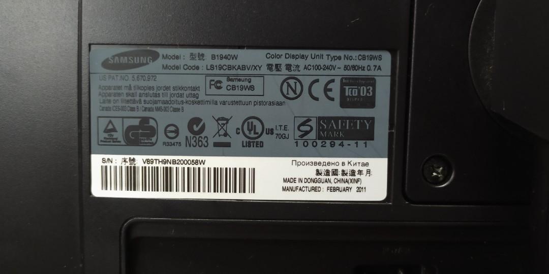 Samsung Wide Desktop LED Computer Monitor, Computers & Tech, Desktops ...