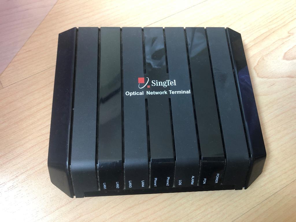 Singtel Optical Network Terminal (ONT) device, Computers & Tech, Parts ...