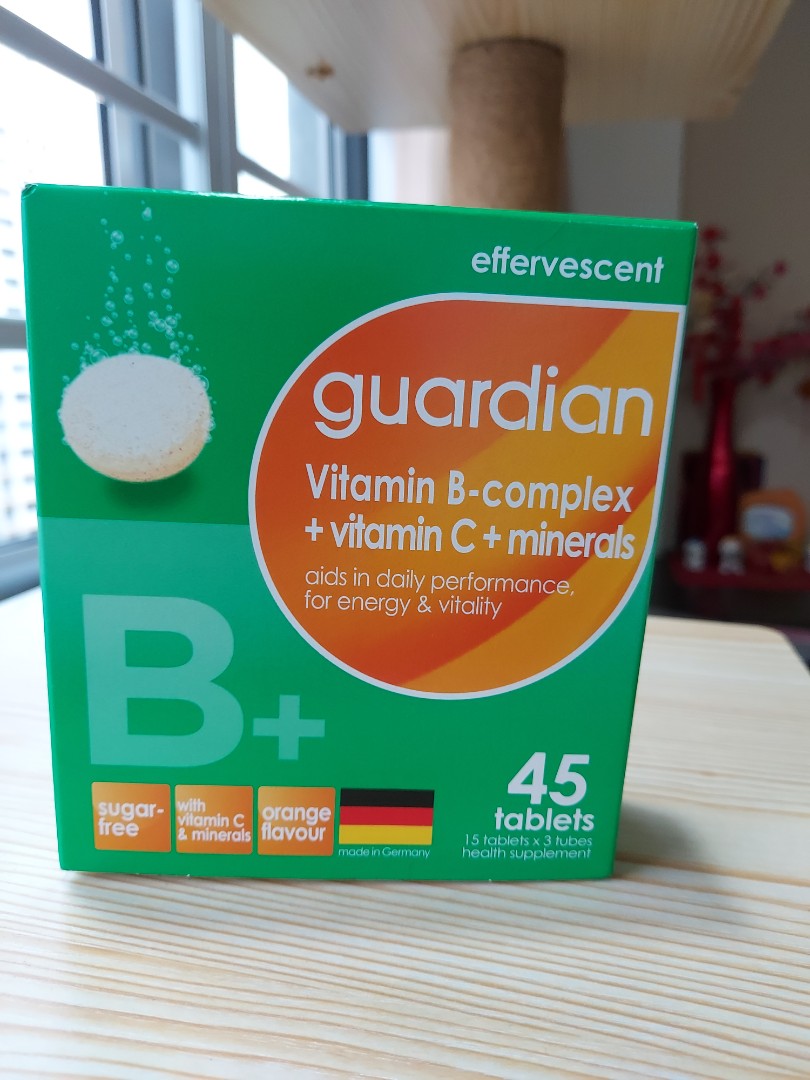 Vitamin B complex + vitamin C + mineral. Guardian brand, Health ...