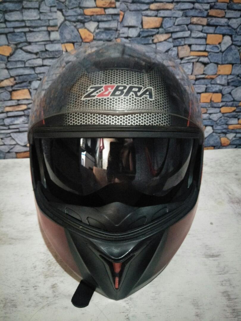 Zebra modular helmet, Motorbikes, Motorbike Parts & Accessories ...